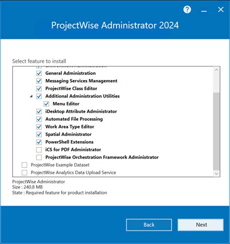 To Install Projectwise Administrator
