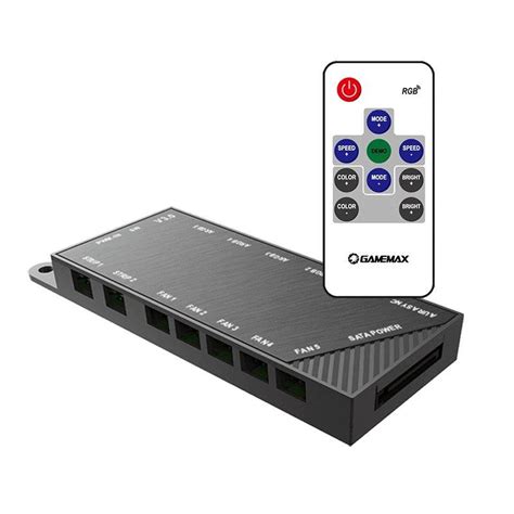 Hub Pwm Y Argb Con Control Remoto Gamemax V30 Sp Digital