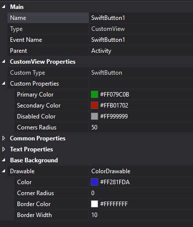 SwiftButton Corner Radius Not Working For Me B X Programming Forum
