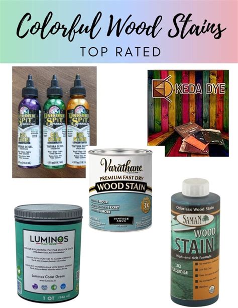 Colorful Wood Stains For Vibrant And Long Lasting Wood Finishes
