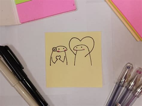 Cute Character Couple Unique Sticky Notes Sticky Notes Collection