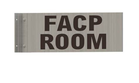 Fire Alarm Control Panel Signs Facp Identification For Safety