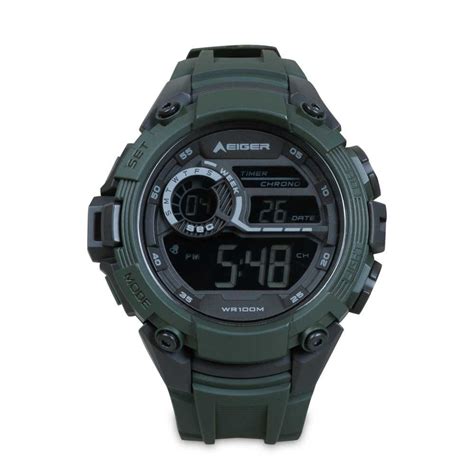 Eiger Jam Tangan Pria Creston Green Lazada Indonesia