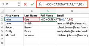 How To Use The CONCATENATE Function In Excel