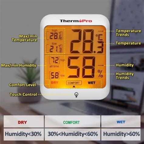 Promo Thermometer Hygrometer Thermopro Tp 53 Termometer Ruangan Meja
