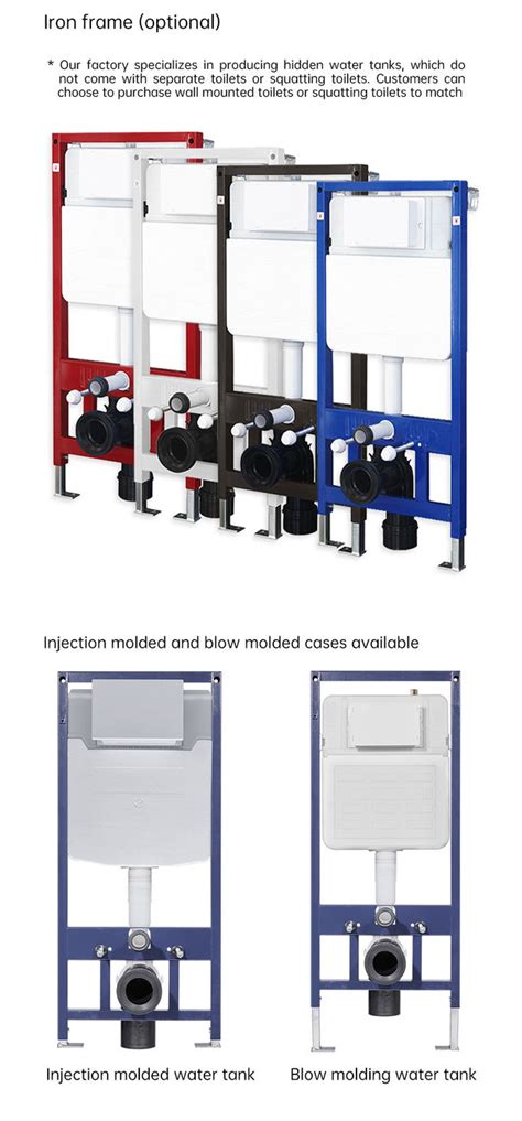 Tusson Hdpe Enclosed Toilet Cistern Wall Hung For Bathroom Squatting Toilet