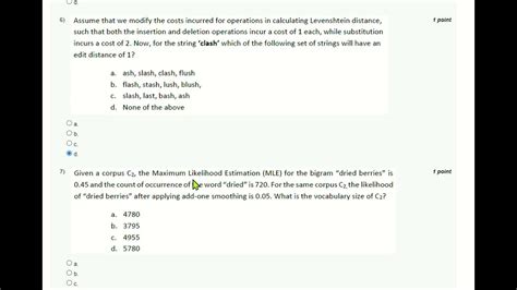 Nptel Natural Language Processing Week 2 Assignment Solution January
