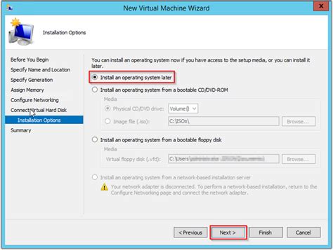 how to create new vm from hyper v manager infrassist