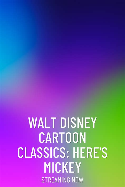 Walt Disney Cartoon Classics Heres Mickey Rivr