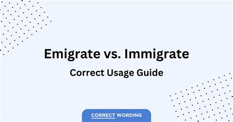 “emigrate” Vs “immigrate” Navigating The Journey Of Words