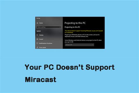 4 Solutions To Fix The Your Pc Doesnt Support Miracast” Issue Minitool