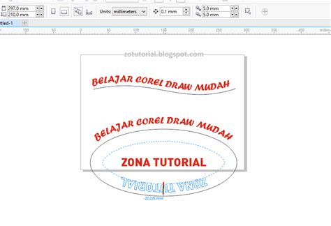 Membuat Tulisan Melengkung Dan Melingkar Dengan Coreldraw Zotutorial
