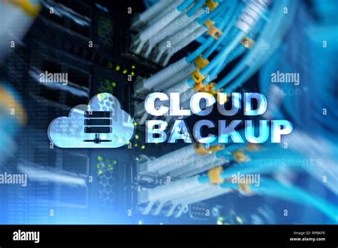 Cloud Backup Server Data Loss Prevention Cyber Security Stock Photo