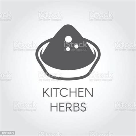 초록 허브와 플레이트입니다 아이콘은 다양 한 프로젝트에 대 한 평면 디자인에 그리기입니다 벡터 일러스트 레이 션 건강한 생활