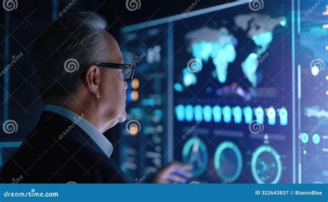Senior Data Analyst Interpreting Information On Screens Aig41 Stock