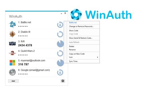 How To Use Winauth For Two Step Verification On Windows 10 8 7