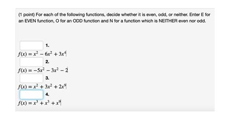 [answered] For Each Of The Following Functions Decide Whether It Is Kunduz