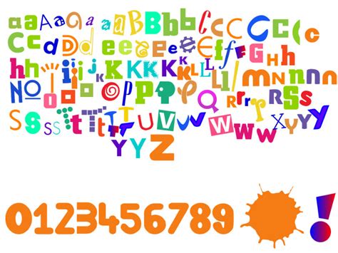 wacky fonts v3 by rocknrooltot on deviantart