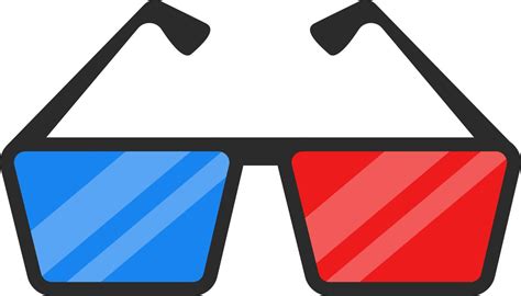 Cartoon 3d Glasses 13594475 Vector Art At Vecteezy