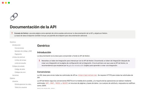 Plantilla Documentación De La Api 2024 Notion Marketplace