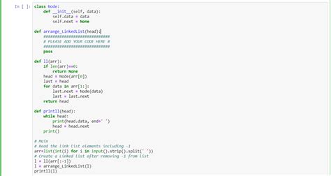 Solved Even After Odd Linkedlist Arrange Elements In A Given