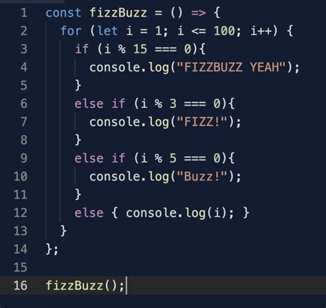 fizzbuzz in javascript