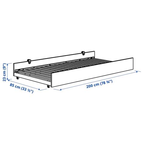 Vihals Vysouvací Postel Bílá 80x200 Cm Ikea
