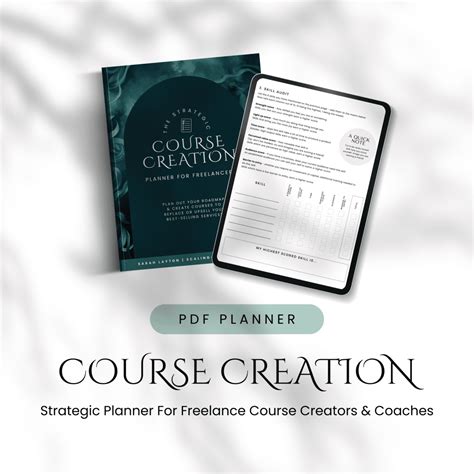 strategic course creation planner for freelancers