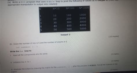 Solved A Write A C Program That Uses A While Loop To