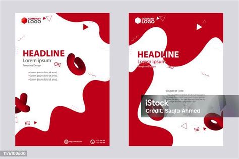 추상 디자인 양면 브로셔 전단지 포스터 벡터 템플릿 디자인 2단 브로슈어에 대한 스톡 벡터 아트 및 기타 이미지 2단