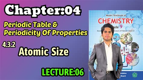 Atomic Size Chap 4 Periodic Table Class 9 Chemistry Federal Board