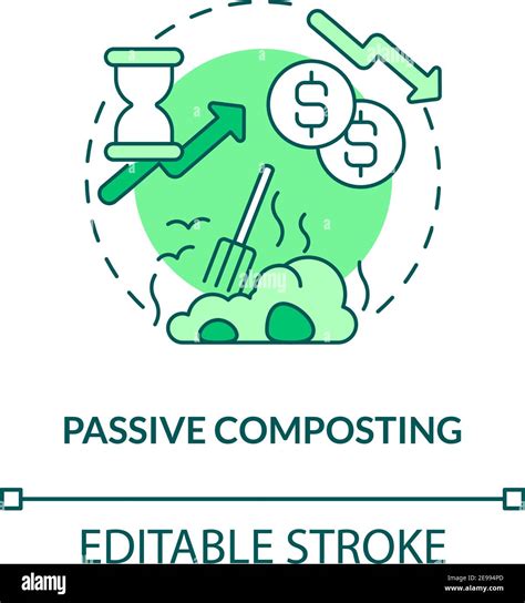 Passive Composting Concept Icon Stock Vector Image And Art Alamy