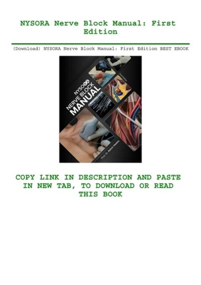 Download Nysora Nerve Block Manual First Edition Best Ebook