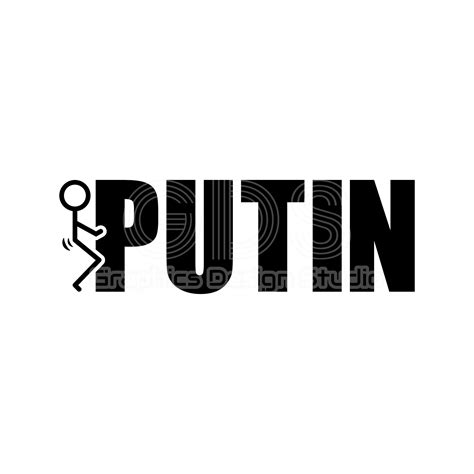 Vector Silhouette Cricut Scrapbook Cut File Ukraine War Svg Fuck Putin