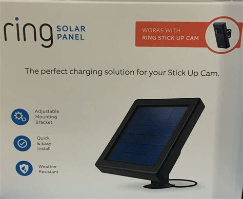 Ring Solar Panel Plus Sun Equals Power Almost Anywhere