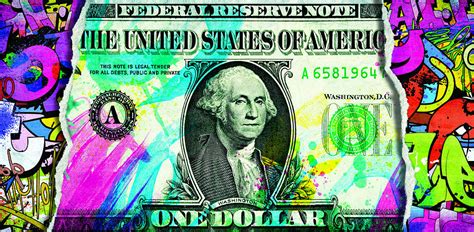 Aquarelle Washington Dollar Bill Digital Art By Existencils Fine Art