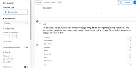 Set A Maximum Score For A Matrix Question Xm Community
