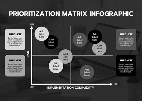 Dark Prioritization Matrix Infographic Slidescarnival