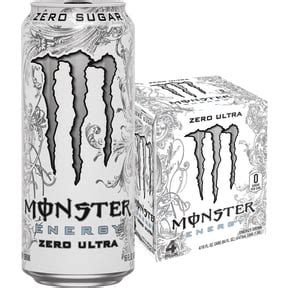 Monster White Energy Drinks And Accessories