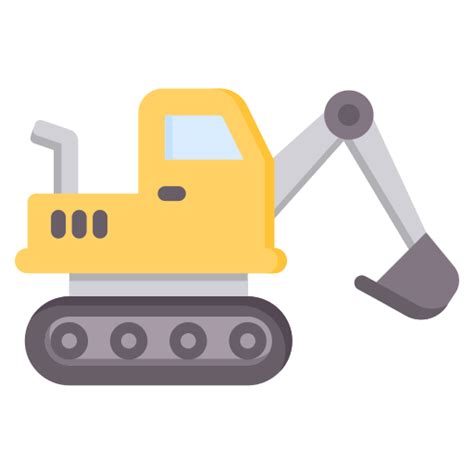 Excavator Generic Color Fill Icon