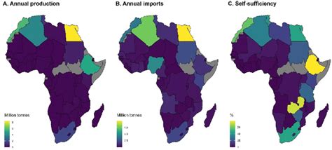 Annual Wheat Production By Country A Annual Wheat Imports By Country