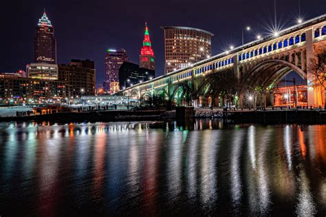 Colorful City Lights Nighttime Wallpaper Background Free Download