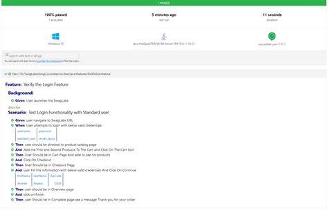 Github Ahmedkhaled Swaglabsusingcucumber End To End Test Swaglabs Web Gui