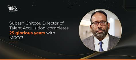 Mrcc Celebrates 25 Years Of Visionary Leadership With Subash Chitoor Mrcc