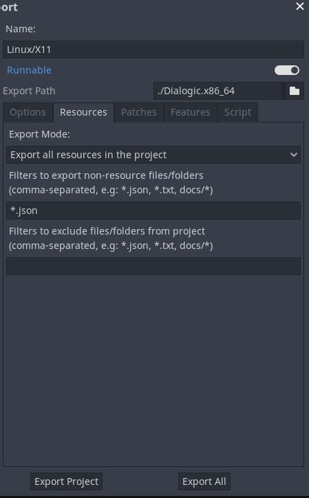 Characters Not Available In Exported Game Linux Maybe Others · Issue