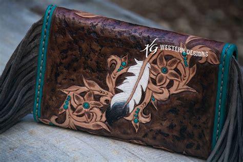 Leather Tooling Pattern Feather Scroll Vines Tracing Design Pattern Leather Tooling Pattern Feather Scroll Vines Tracing Design Pattern