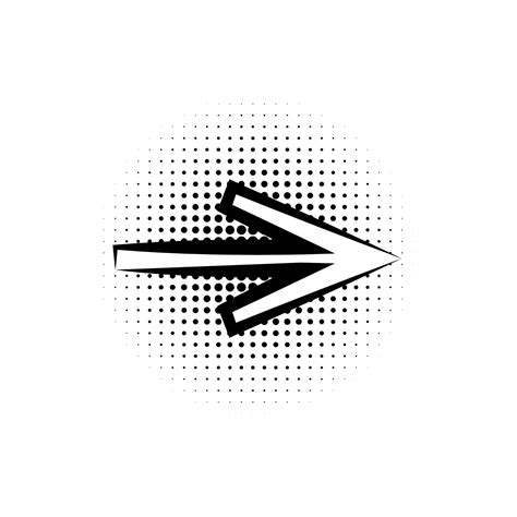 Pop Art Speech Bubble Arrow Vector Icon 22565268 Vector Art At Vecteezy