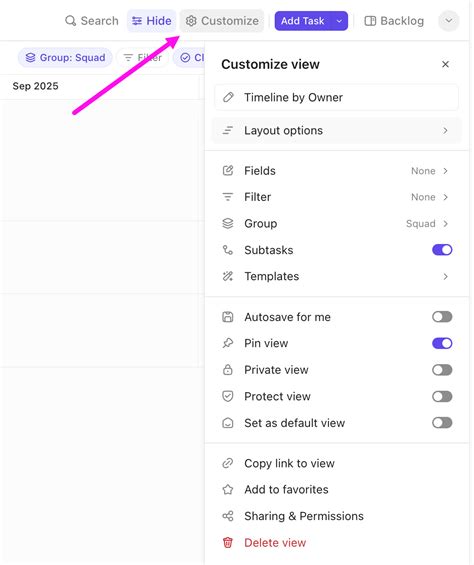 Customize Your Timeline View Clickup Help
