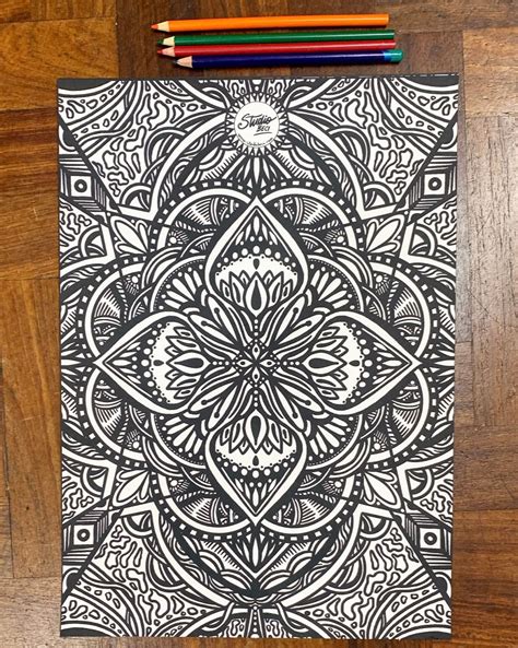 Mindful Colouring Pattern 3 Studio Beci