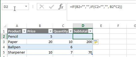 Excel Nested If Example114 Excel Tutorials Excel Tutorial